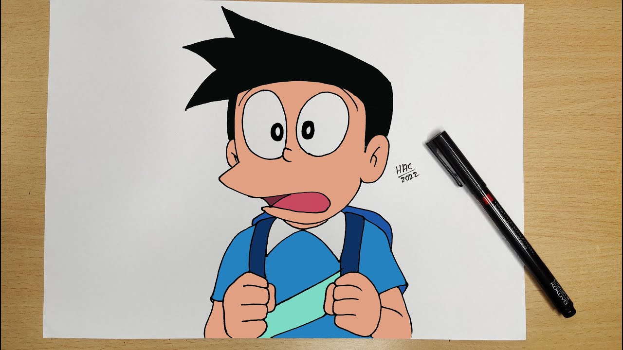 How to draw Suneo (Sunio) || Easy drawing || Doraemon - YouTube