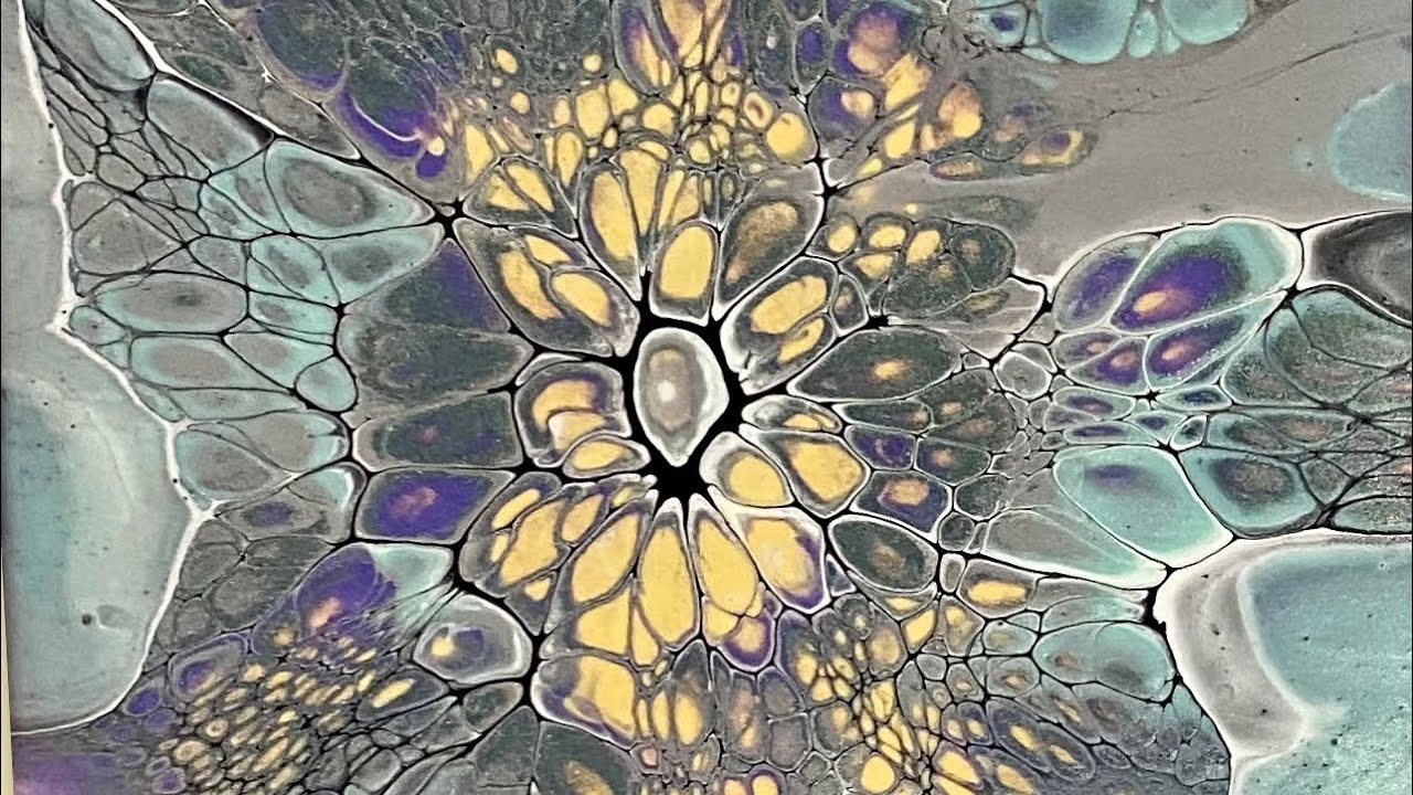 (979) This Little Piggy Pigments, Bloom Technique, Acrylic Paint ...