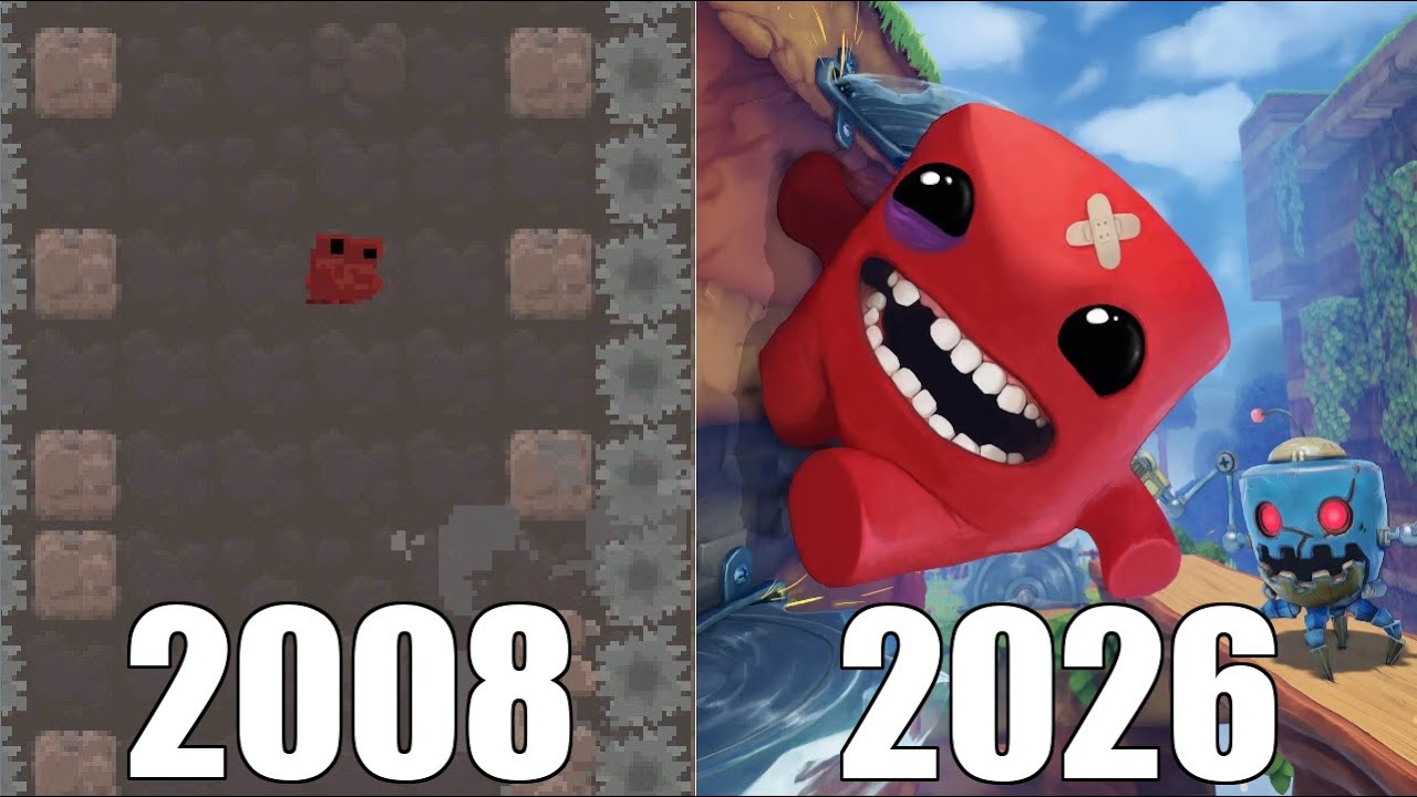 Evolution of Meat Boy Games [2008-2026] - YouTube
