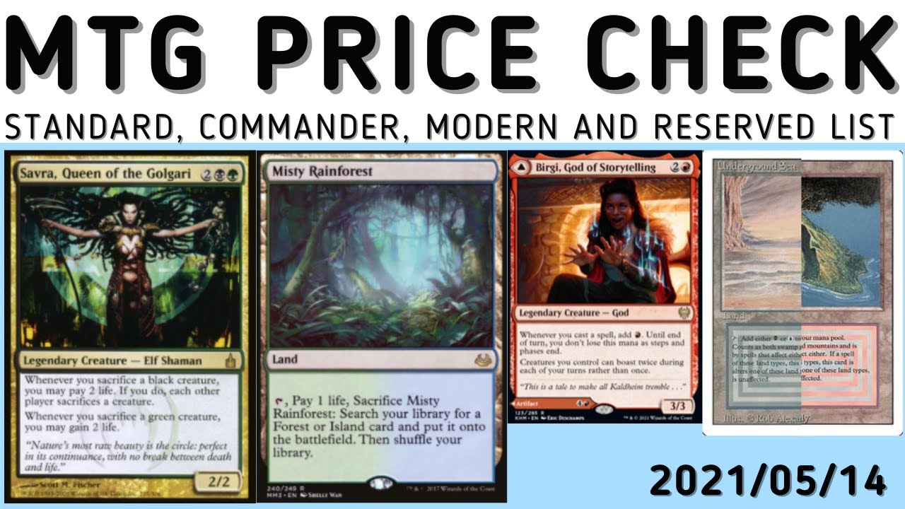 MTG Reserved list dual lands and market update! 14th May 2021 Magic the ...