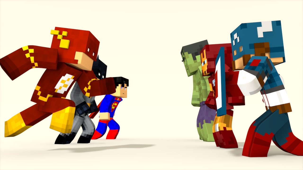 Minecraft: Liga da Justiça Vs Os Vingadores ( Avengers Minecraft ...