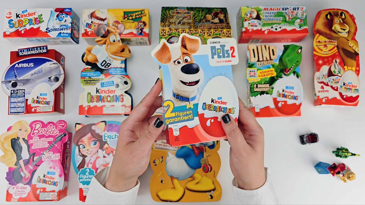 Big unboxing of old Kinder Surprise Eggs "Applaydu" x 51 | 1998 - 2024 ...
