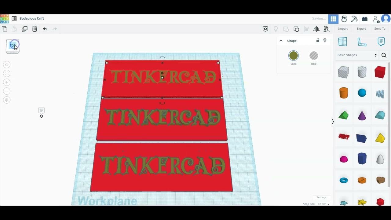 Engrave Stencil And Engrave Text In Tinkercad Youtube