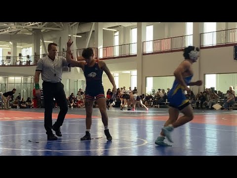 UT Tech Stampede Men`s Invitational 2024 165lb Dylan Galant - YouTube