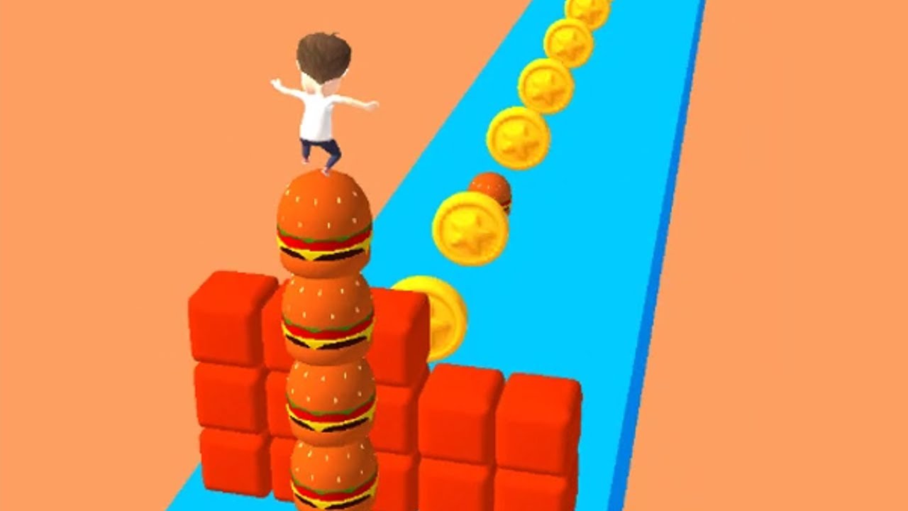 Cube Stacker Surfer 3D Gameplay - Run Free Cube Jumper Game - YouTube