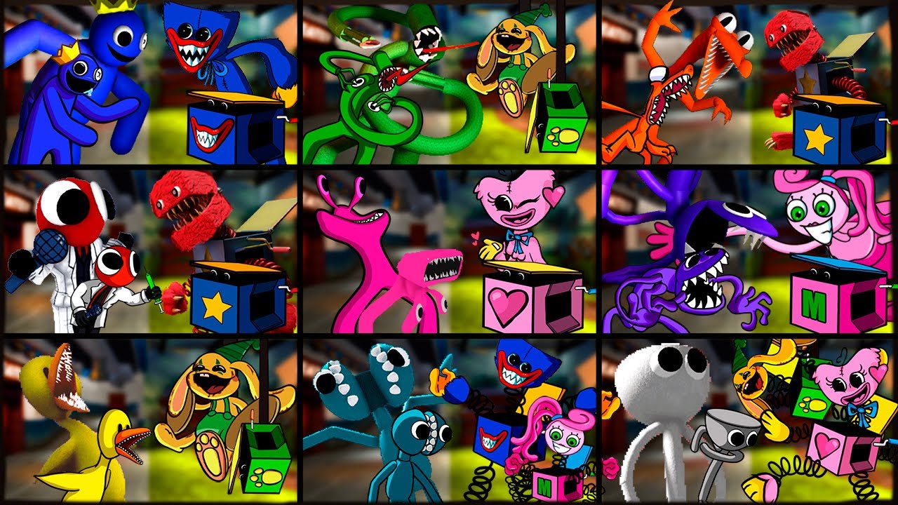 New Rainbow Friends VS New Project Playtime Phases but | Friday Night ...