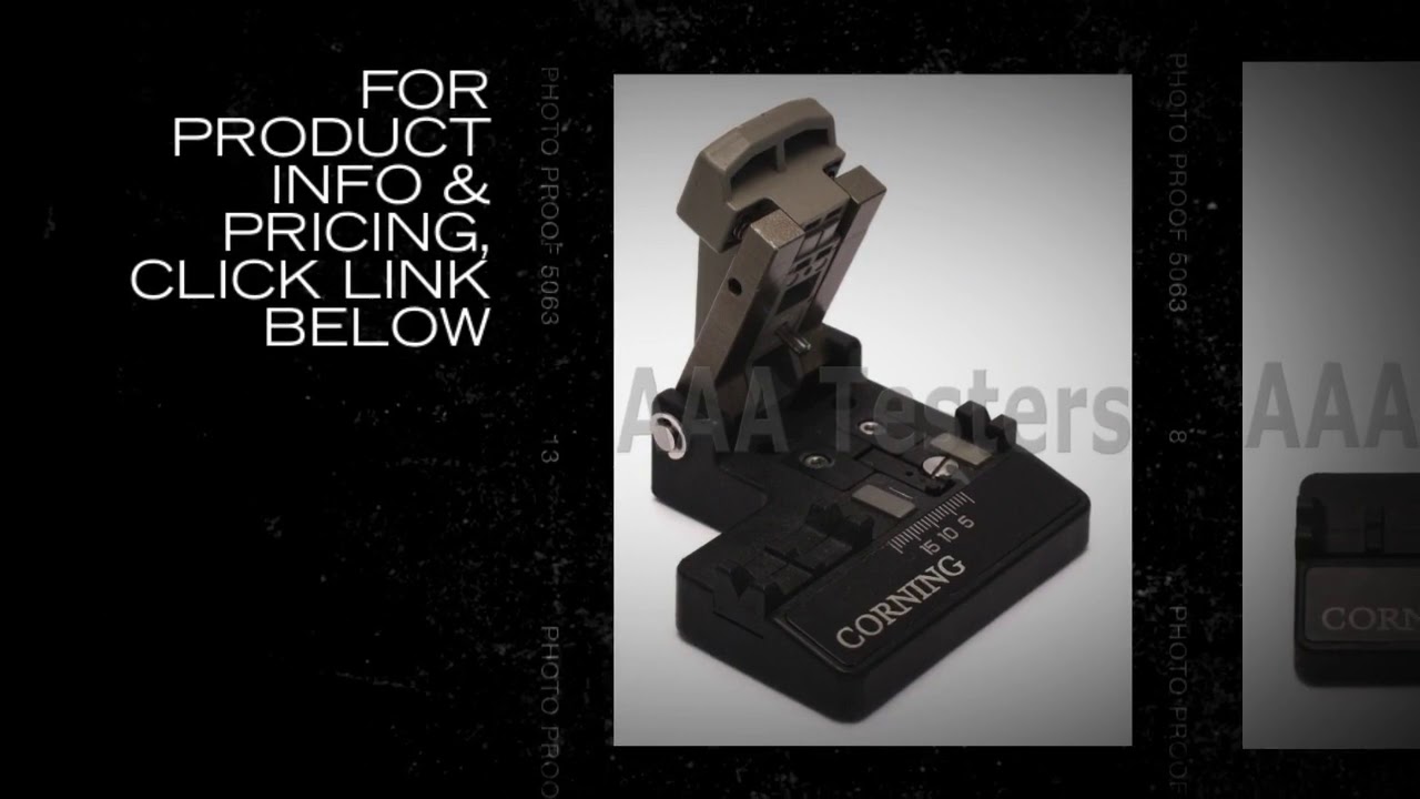 Corning A8 High Precision SM MM Fiber Cleaver (S46999-M9-A8) - YouTube