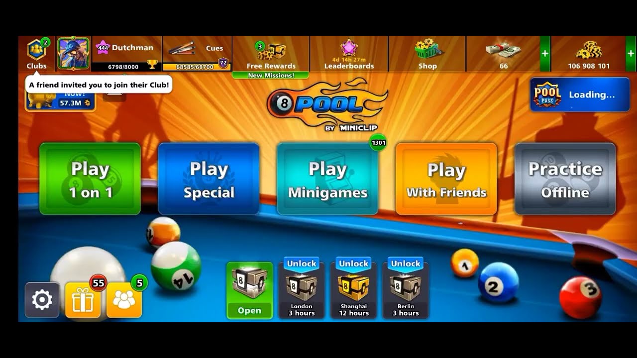 My 8 Ball Pool Account ll My First Video - YouTube