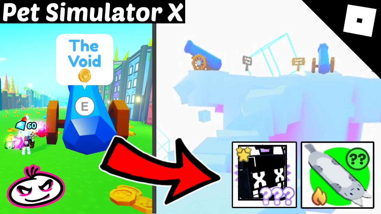 VOID NOVÁ TAJNÁ LOKACE VE HŘE 👾 GLITCH PET 👾 Pet Simulator X! | Roblox ...