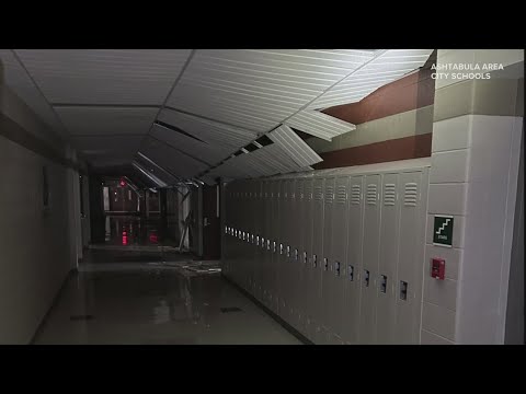 Ashtabula announces plan after Lakeside High School roof collapse - YouTube