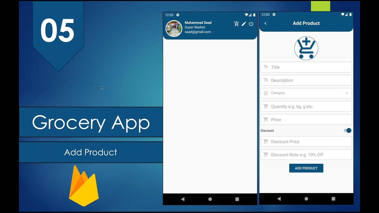 Grocery App - 05 Seller - Add Product - YouTube