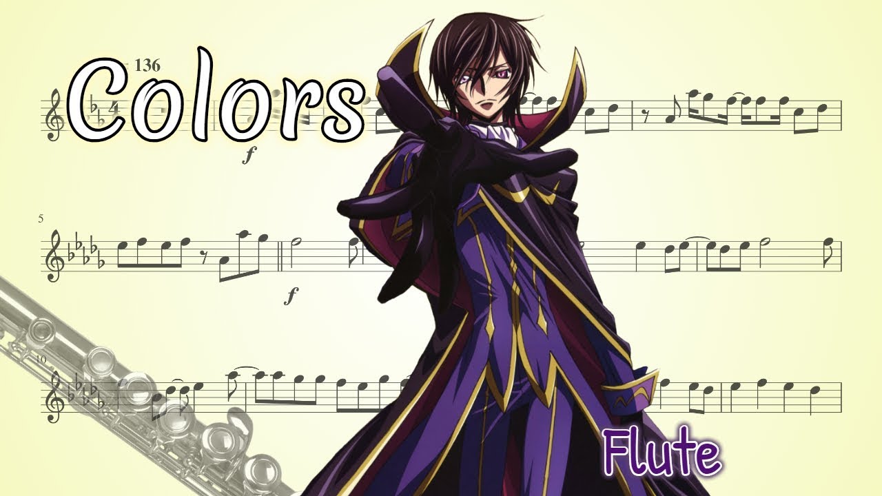 Code Geass Opening – COLORS (Flute) - YouTube