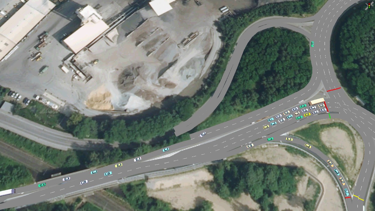 Simulation Turbo Rond-point Irrgarten et Sandweiler au Luxembourg - YouTube