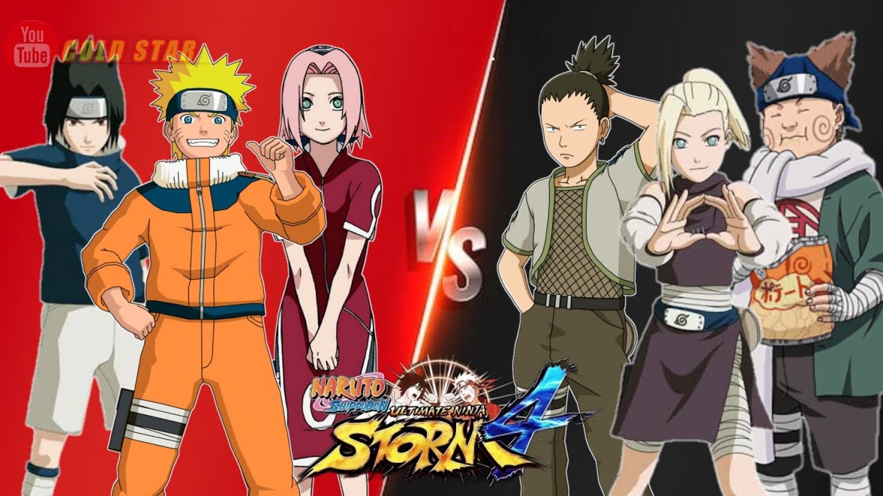 NARUTO & SASUKE & SAKURA VS SHIKAMARU & CHOJI & INI‼️#naruto #sasuke ...