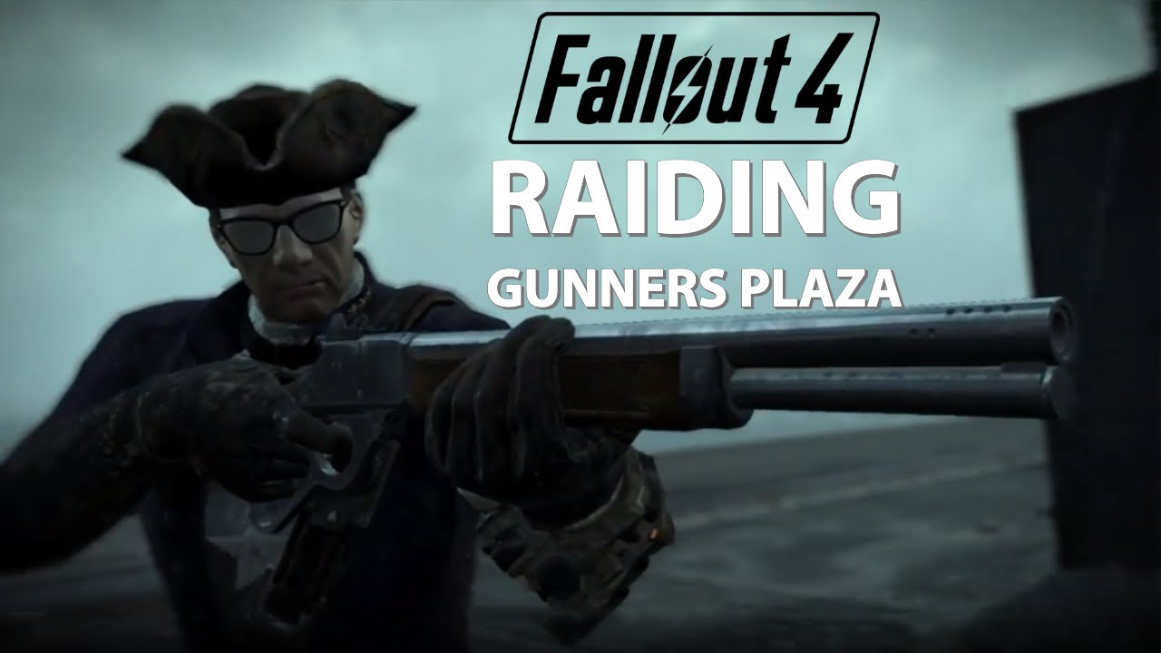Gunners Plaza Fallout 4 FO4 Gameplay - YouTube