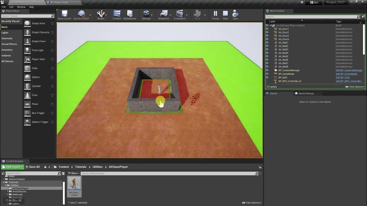 Help With AI Chase Player And Idle Wander; UNREAL ENGINE - YouTube