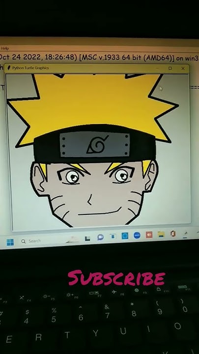 Naruto Using Python Idle Naruto Coding Python Viral Pythonprogram Computerscience Logo 