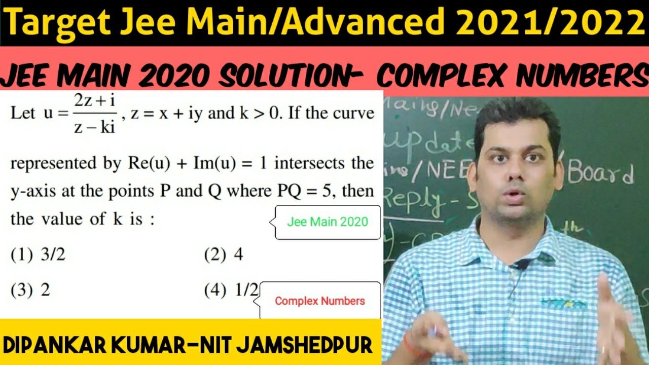 Jee Main Previous year Question & Explanation Complex Numbers| Jee Main ...