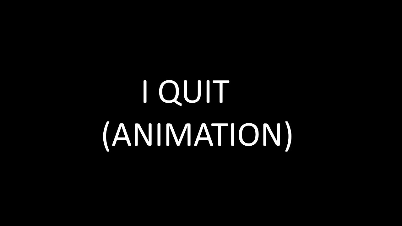 I quit animation - YouTube