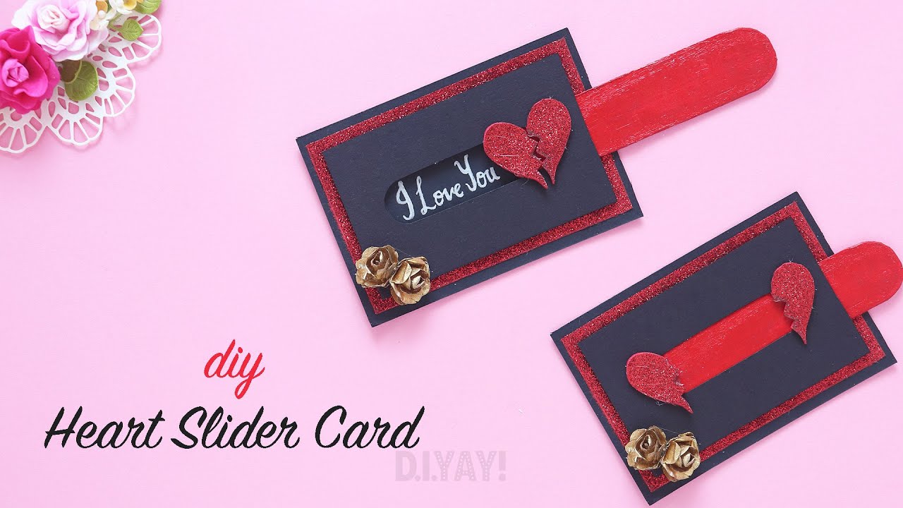 Heart Slider Card | Fantastic Greeting Card You Can DIY | Valentine ...