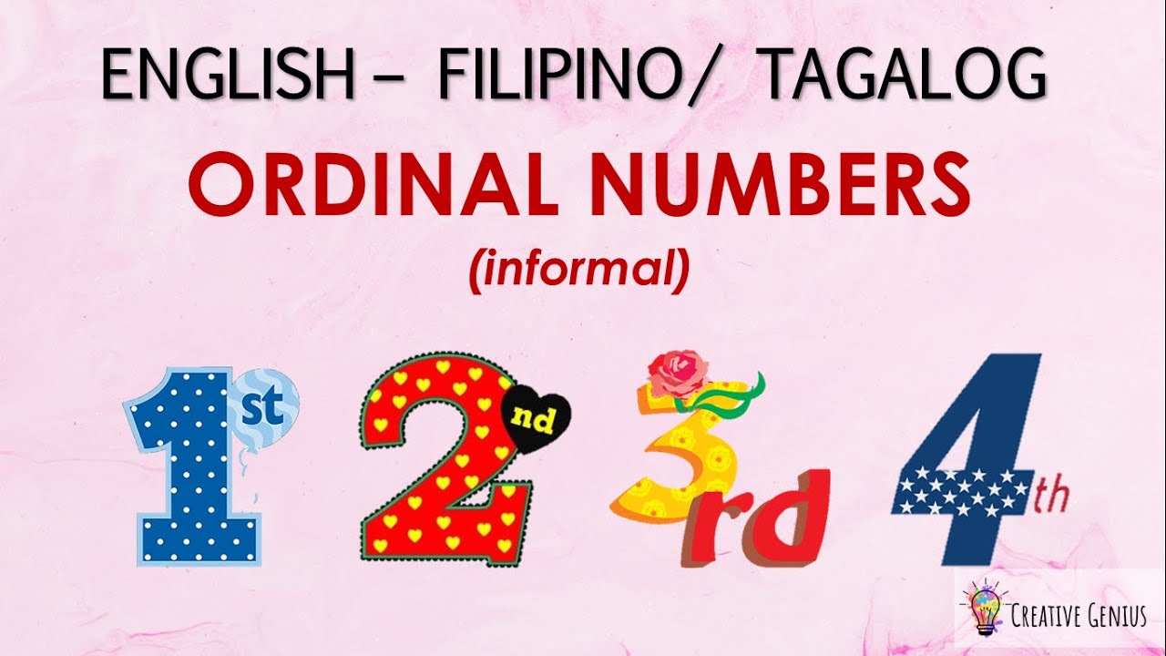 ORDINAL NUMBERS informal English Filipino Tagalog Creative ordinal-numbers-informal-english-filipino-tagalog-creative