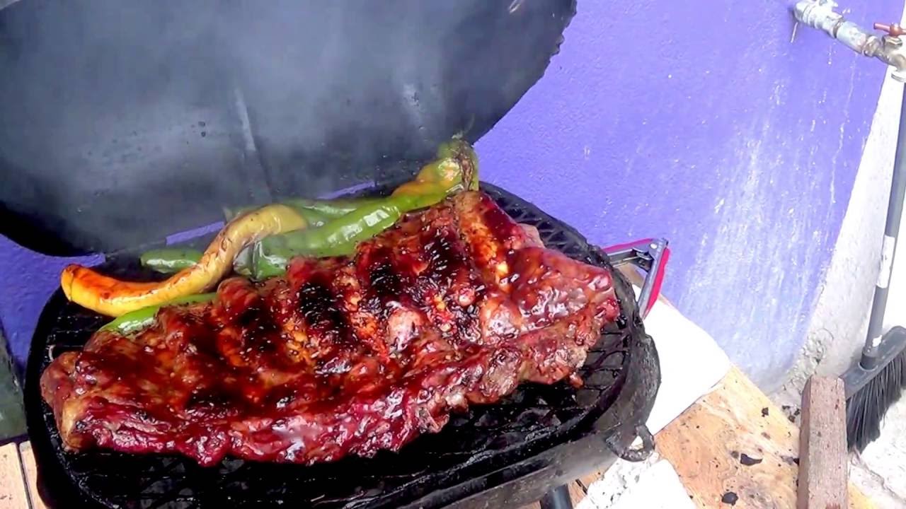 COSTILLA RIB EYE ASADO EN UN MINIASADOR ESTILO JALMOON KID 20 AG 2016 ...