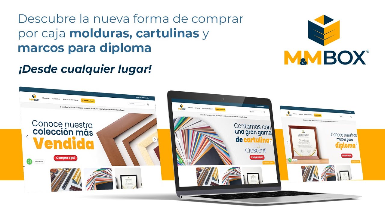 MyM Box una nueva forma de comprar molduras por caja, cartulinas y ...