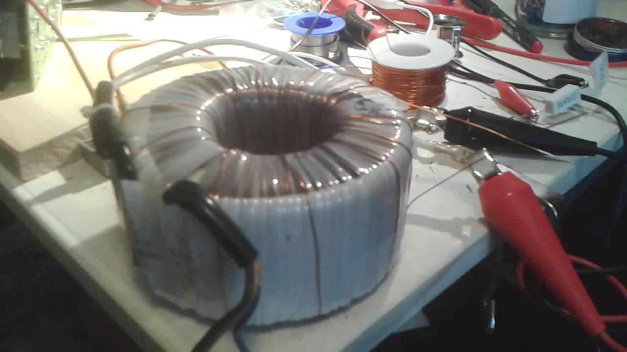SIMPLE Toroid transformer experiment - YouTube