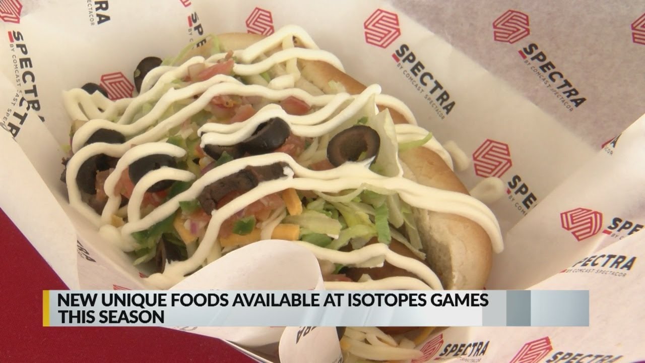 Albuquerque Isotopes unveil new original menu items - YouTube