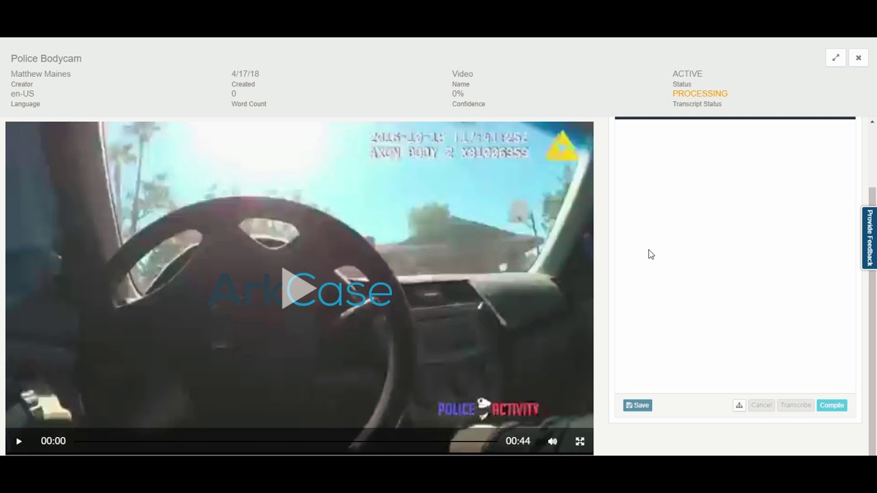 ArkCase - Transcription Functionality - YouTube