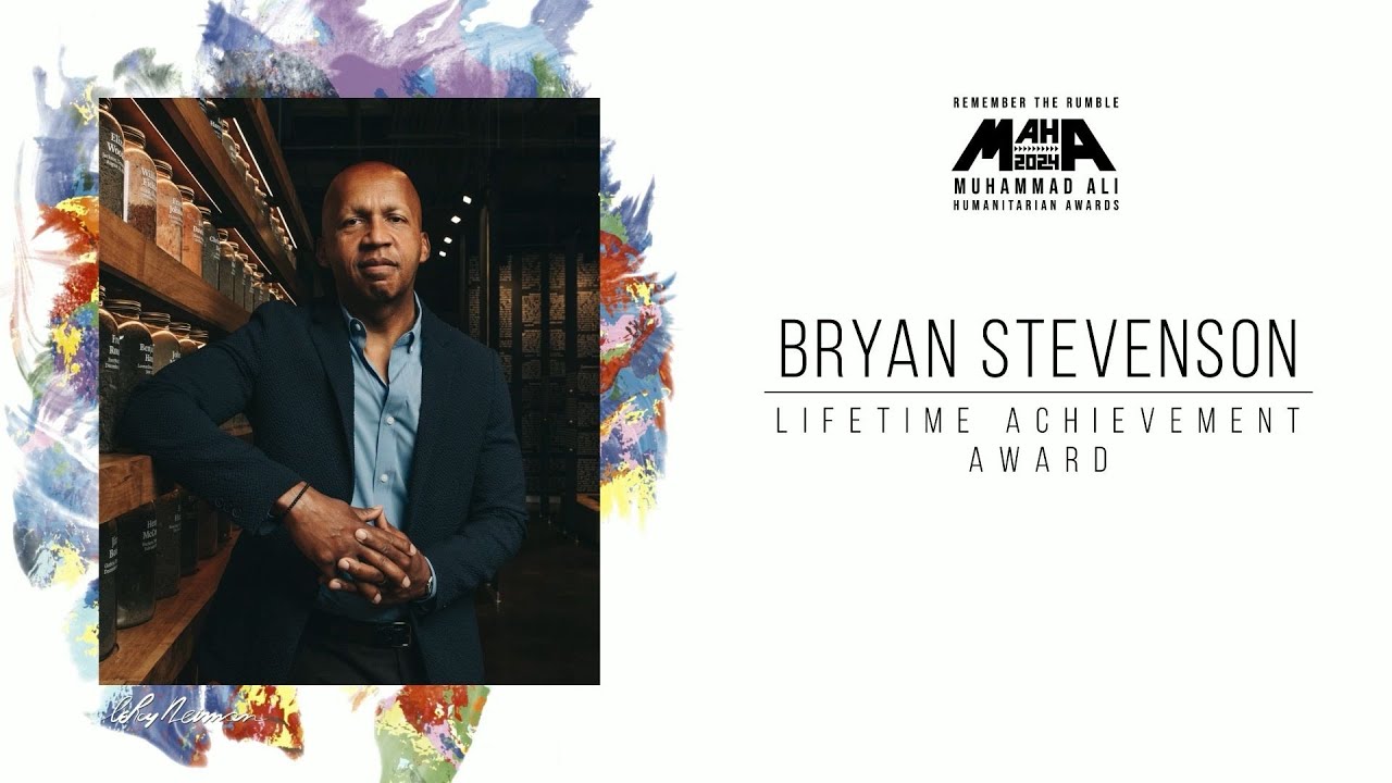Muhammad Ali Humanitarian Awards 2024 - Lifetime Achievement Award - Bryan Stevenson - YouTube
