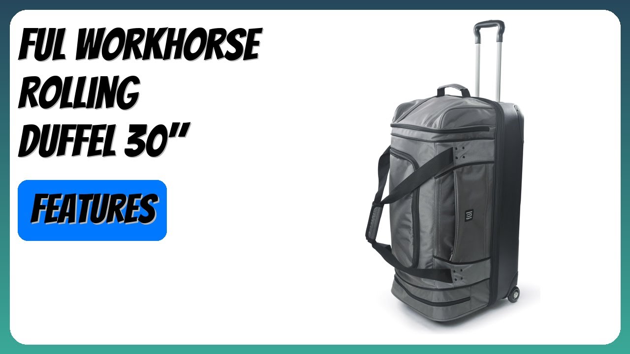 REVIEW (2026): FUL Workhorse Rolling Duffel 30". Features - YouTube