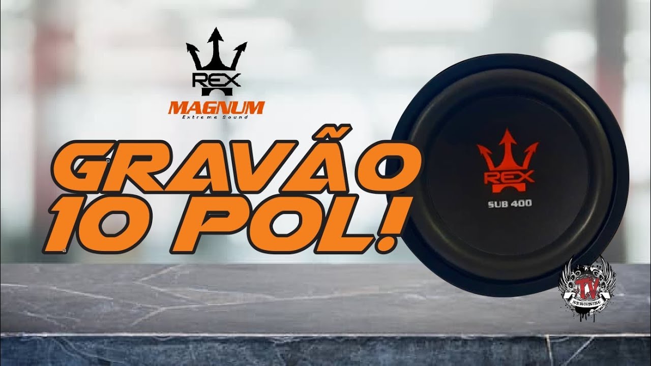 Alto Falante Subwoofer Magnum REX SUB 400 10 pol! - YouTube
