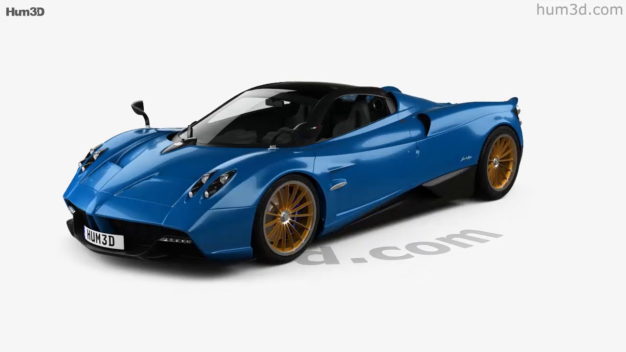 Pagani Huayra Roadster 2020 3D model by 3DModels.org - YouTube