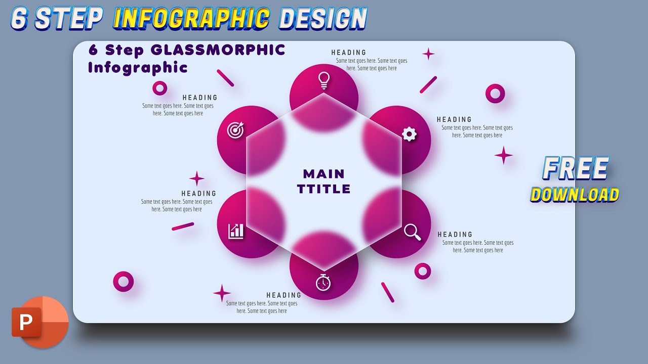 54.PowerPoint Tutorial Glassmorphism Infographic | #glassmorphism - YouTube