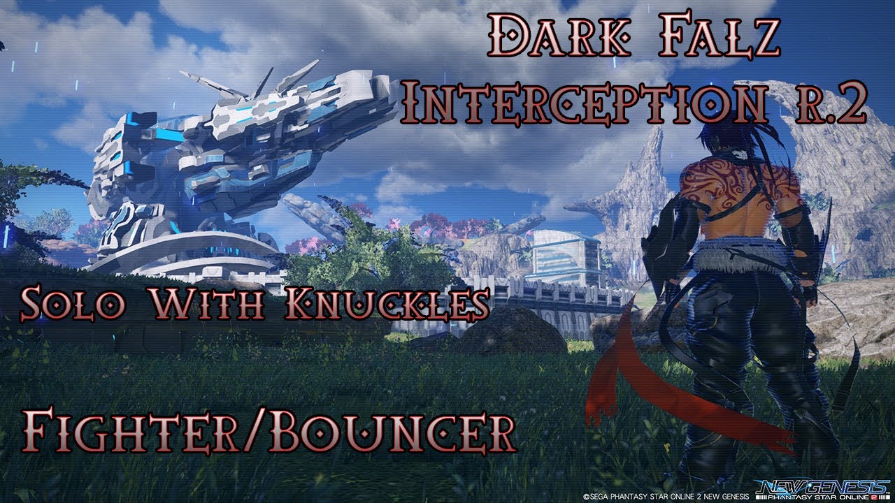 [ PSO2:NGS ] Dark Falz Interception R.2 Fi/Bo Solo with knuckles only ...