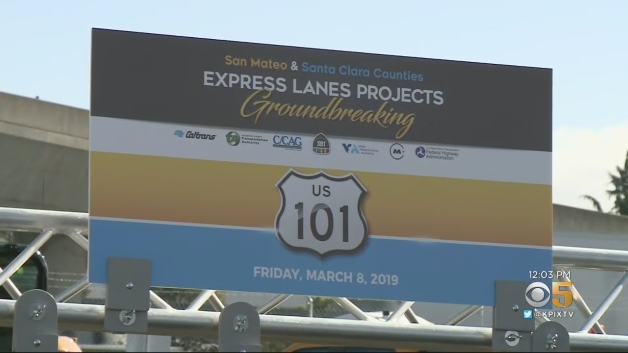 Construction Begins On Highway 101 Express Lanes In South Bay - YouTube