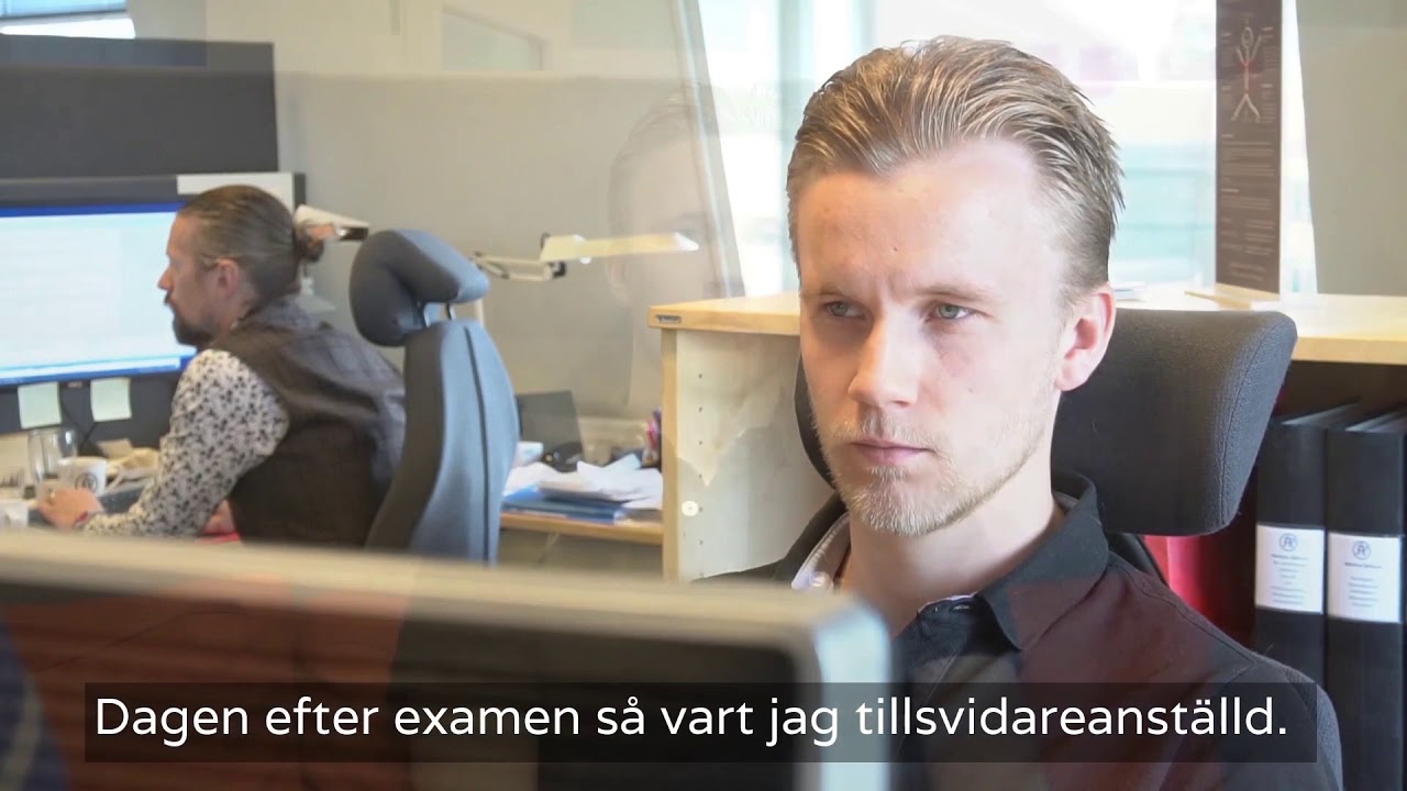 Mattias utbildade sig till VVS-ingenjör och fick jobb innan examen ...