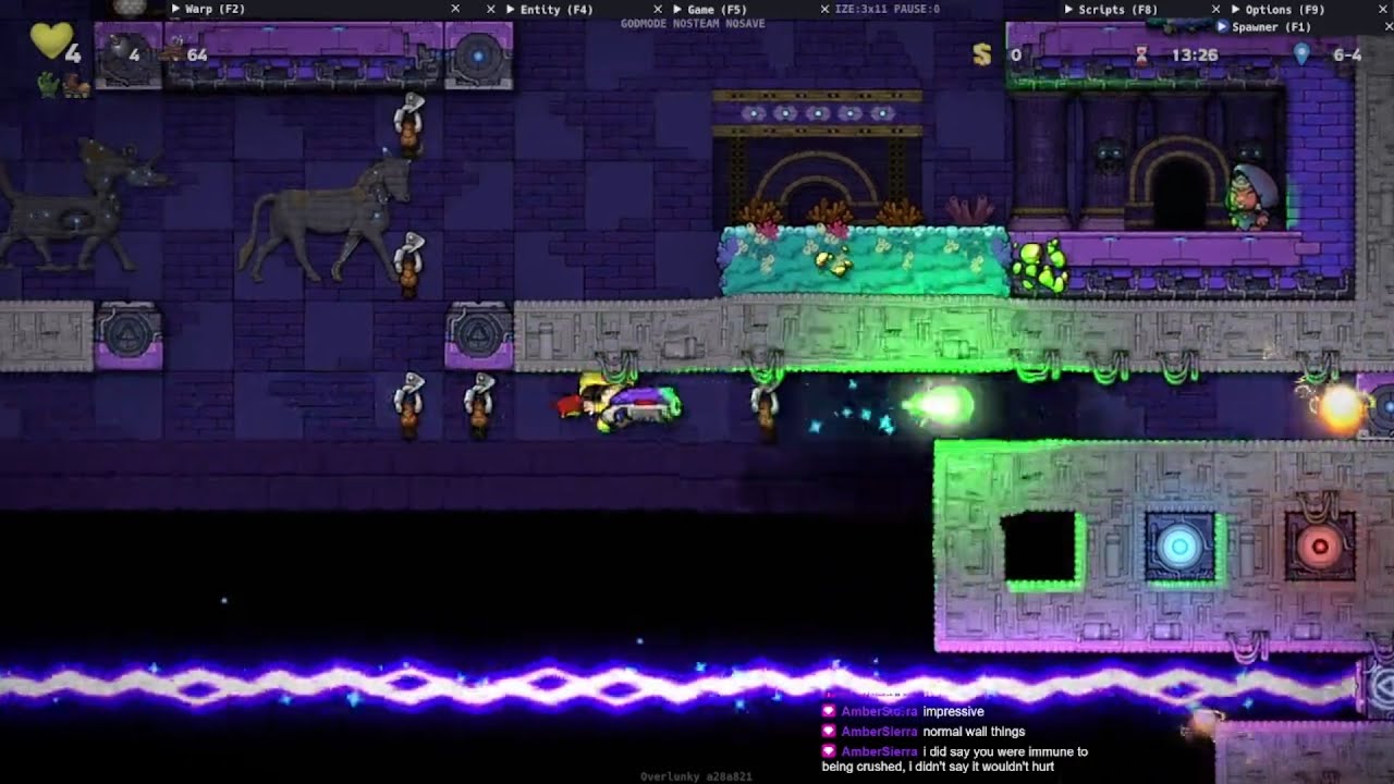 Spelunky 2 - Messing around with Overlunky + CO runs 30/03/2022 - YouTube