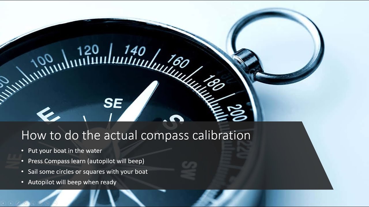 How to calibrate your compas autopilot only - YouTube