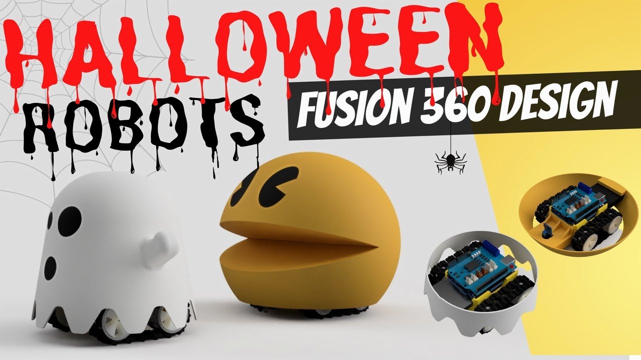Halloween Robot Design in Fusion 360 - YouTube