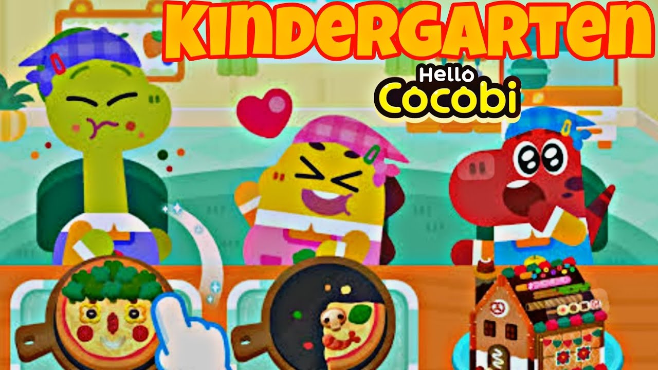 Kids let's make delicious pizza and create fun vegetable face #cocobi ...