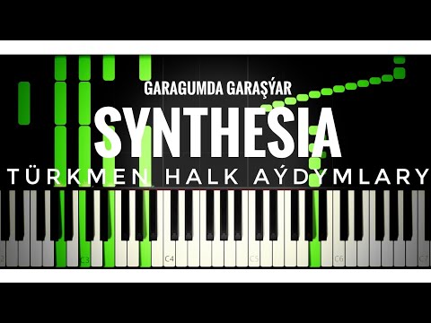 Garagumda garasyar Saz sapaklary Synthesia Turkmen halk aydymlary