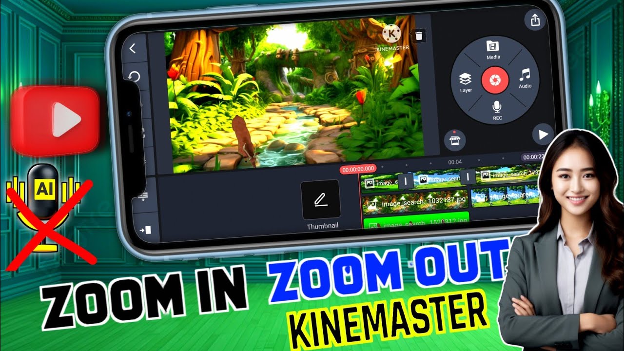 Kinemaster Zoom In Zoom Out Effect कैसे डालें ? how to apply effect ...