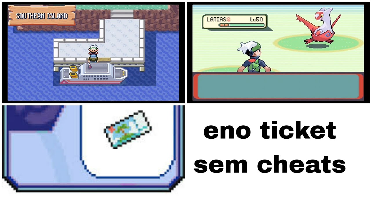 COMO OBTER O ENO TICKET SEM USAR TRAPAÇA NO POKEMON EMERALD 100% - YouTube