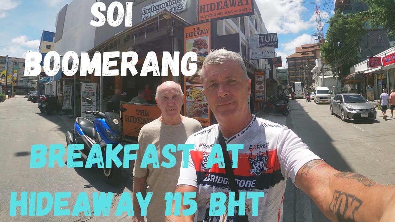 115 Breakfast at the Hideaway and Soi Boomerang. - YouTube