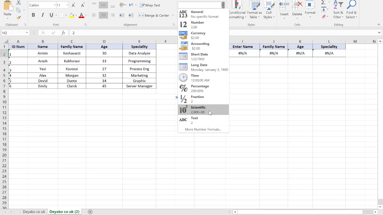 Vlookup Na Error Youtube