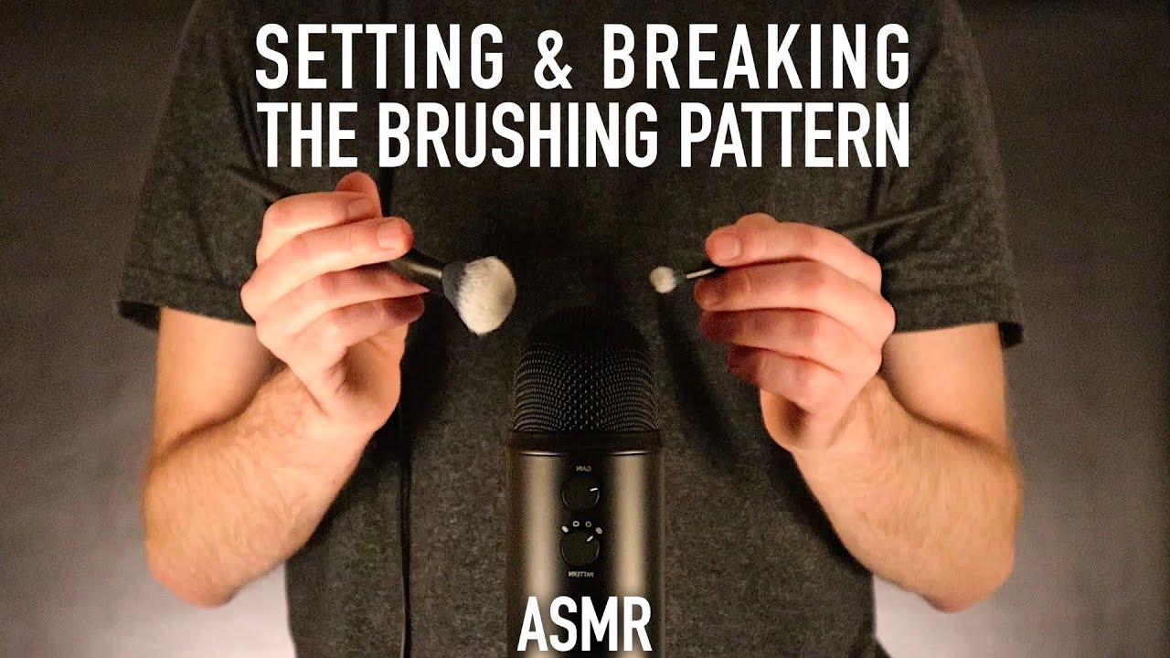 ASMR Setting And Breaking The Pattern | Fast & Rhythmic Brushing | No Talking - YouTube