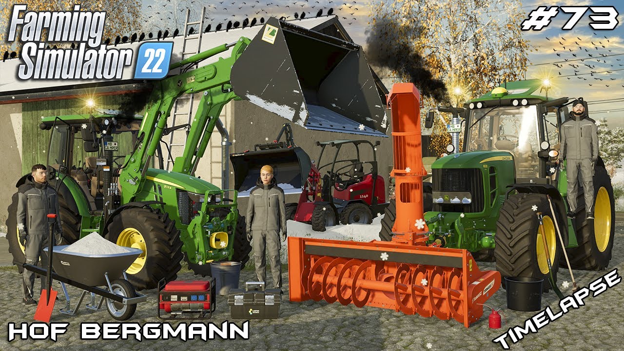 It's WINTER - Removing SNOW with new SNOW BLOWER | Hof Bergmann ...
