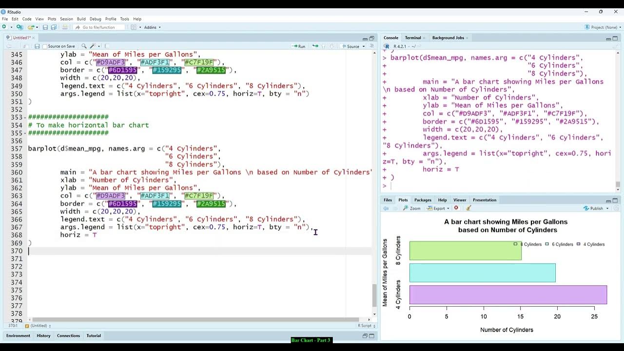 Introduction to bar chart using R Part 3 - YouTube